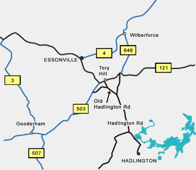Hadlington Map Detailed - ghosttownpix.com