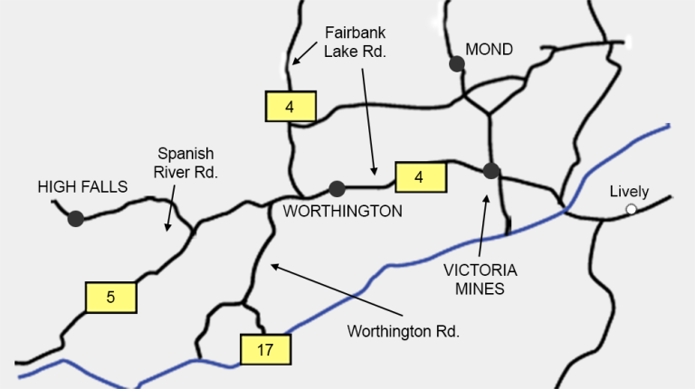 Victoria Mines Map Detailed - ghosttownpix.com